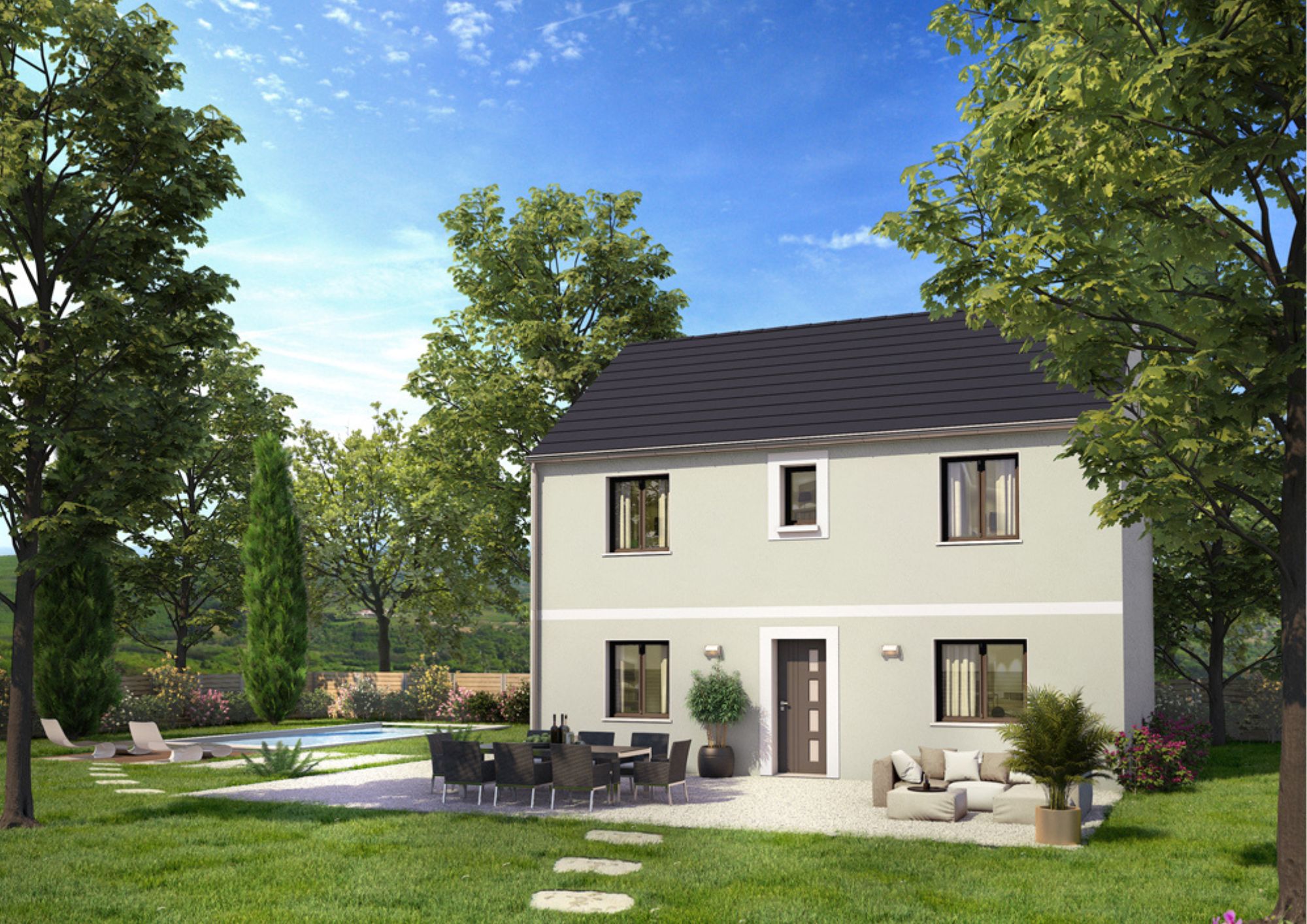 Votre Détail / plan Atria 125, Ile de France (77, 78, 91, 93, 94, 95) | Maisons Sésame